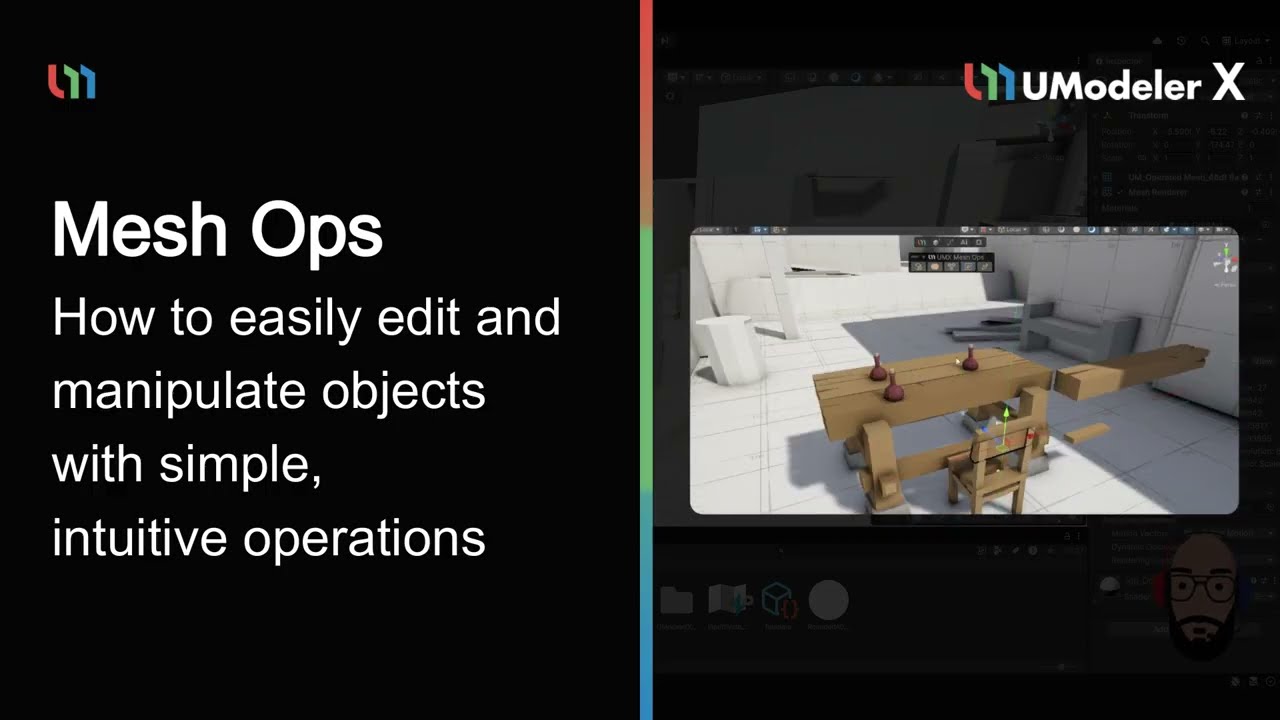 [UModeler X] - Tutorial : Mesh Ops