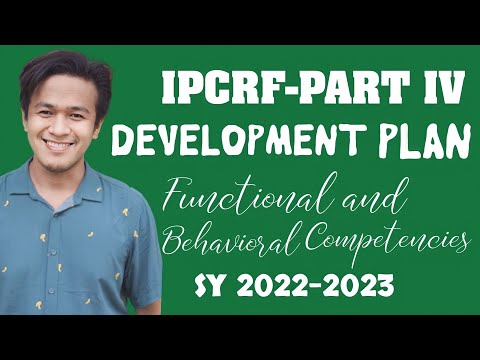 IPCRF-DEVELOPMENT PLAN 2023 with sample answer