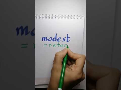 meaning of "modest"????????