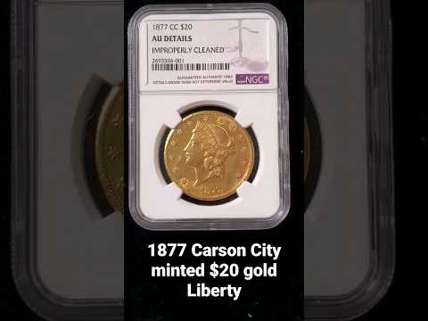 1877-CC $20 gold Liberty #gold #coins #goldcoins