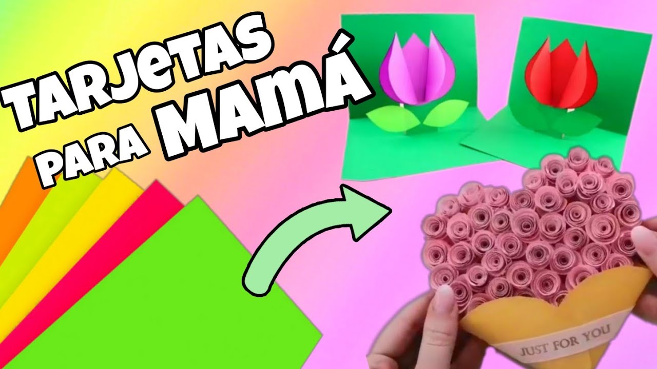 3 TARJETAS para el Día de las MADRES - Tarjetas FÁCILES y RÁPIDAS| Marialis ♡