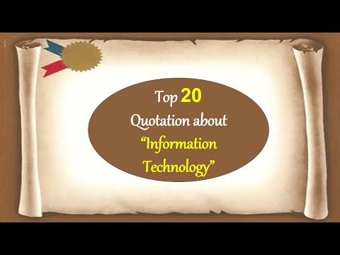 Information Technology quotations | Top 20 quotations on In formation Technology Or Computer