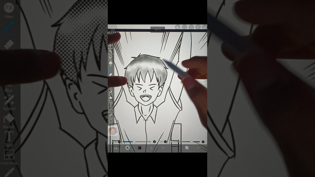 How to draw manga using ibis paint x? (Part 2: Screen tone)
