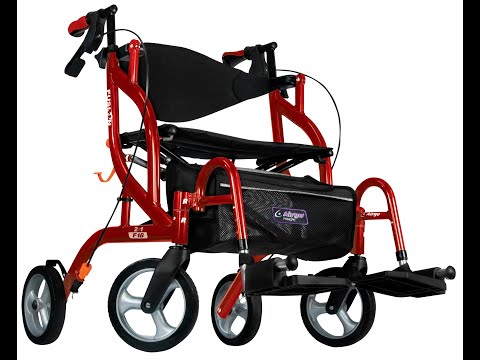 Airgo Fusion Rollator/Transport Chair.