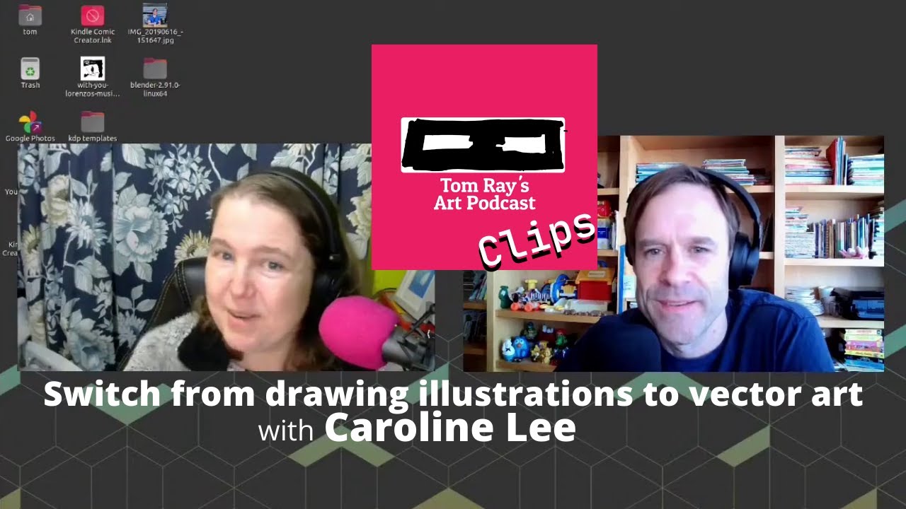 Was it hard for this artist to switch from drawing to vector art - Tom Ray's Art Podcast Clip