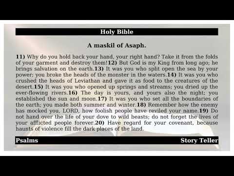 Psalms - Chapter 74 - A maskil of Asaph. | The Holy Bible