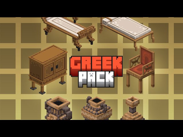 Greek Furniture Pack Volume 1 Minecraft Texture Pack
