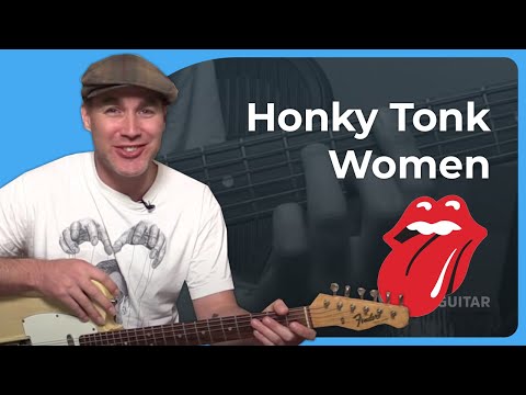 How to play Honky Tonk Women | Guitar Lesson in Open G