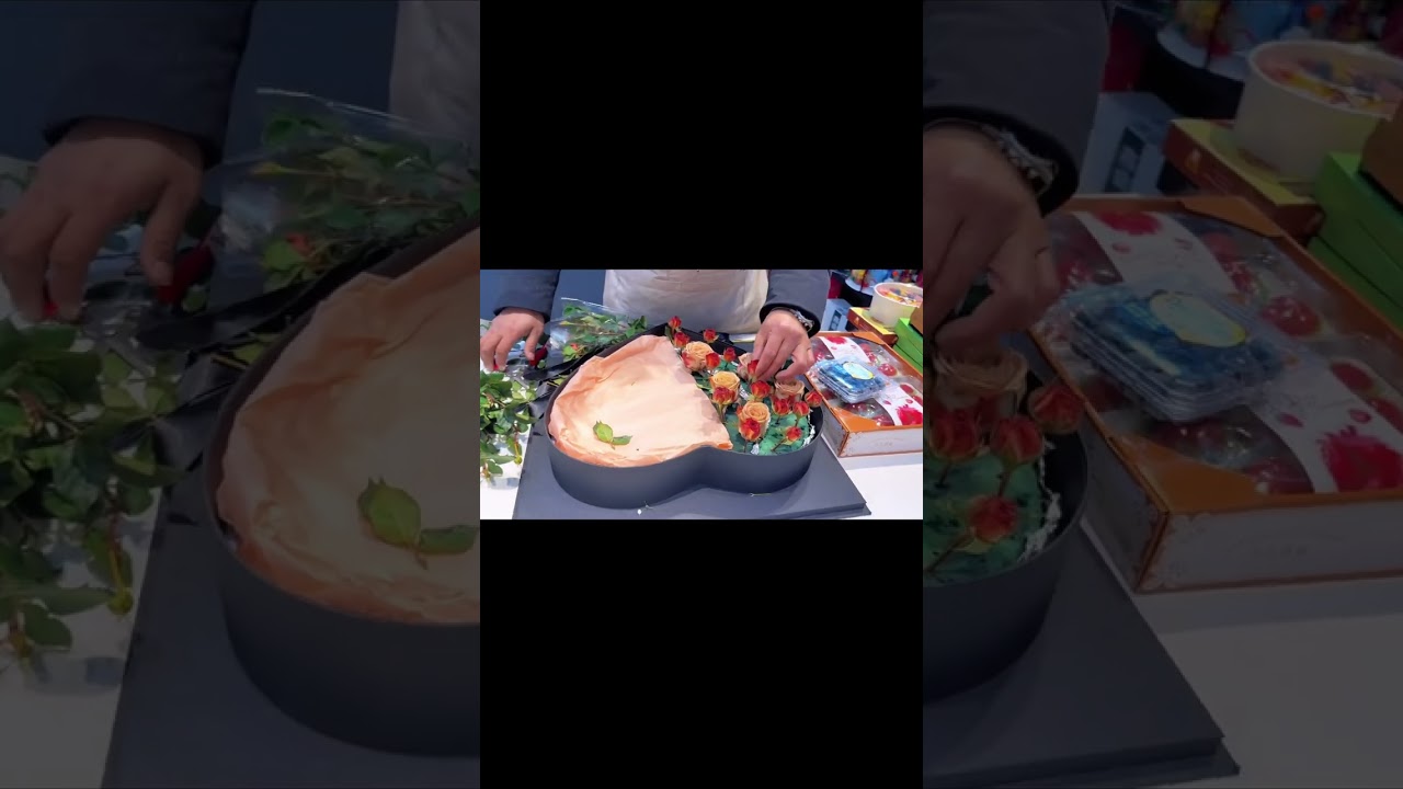 heart box gift arrangement