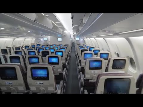 Inside An Airplane Stock Video