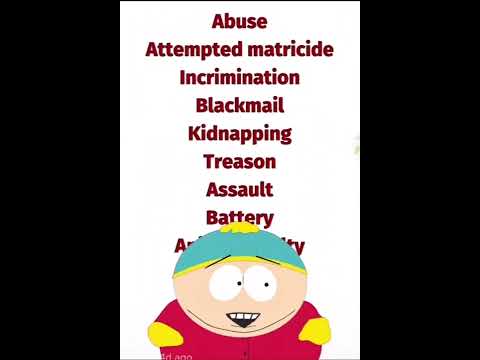 every crime that eric cartman Committed