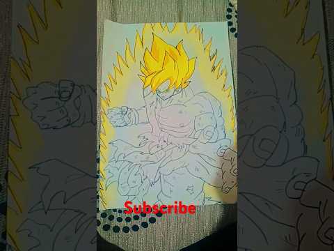 SUPER SAIYAN GOKU namek saga#drawing #like #subscribe #goku