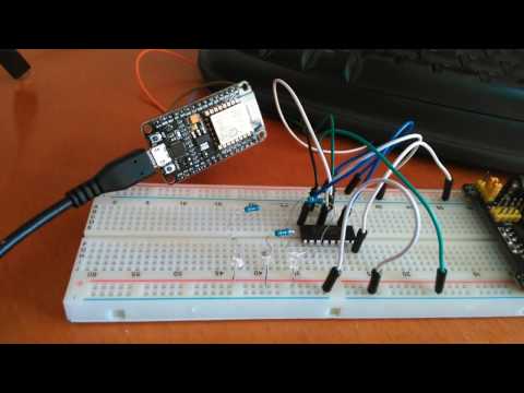 ESP8266 74HC595 SPI data transfer