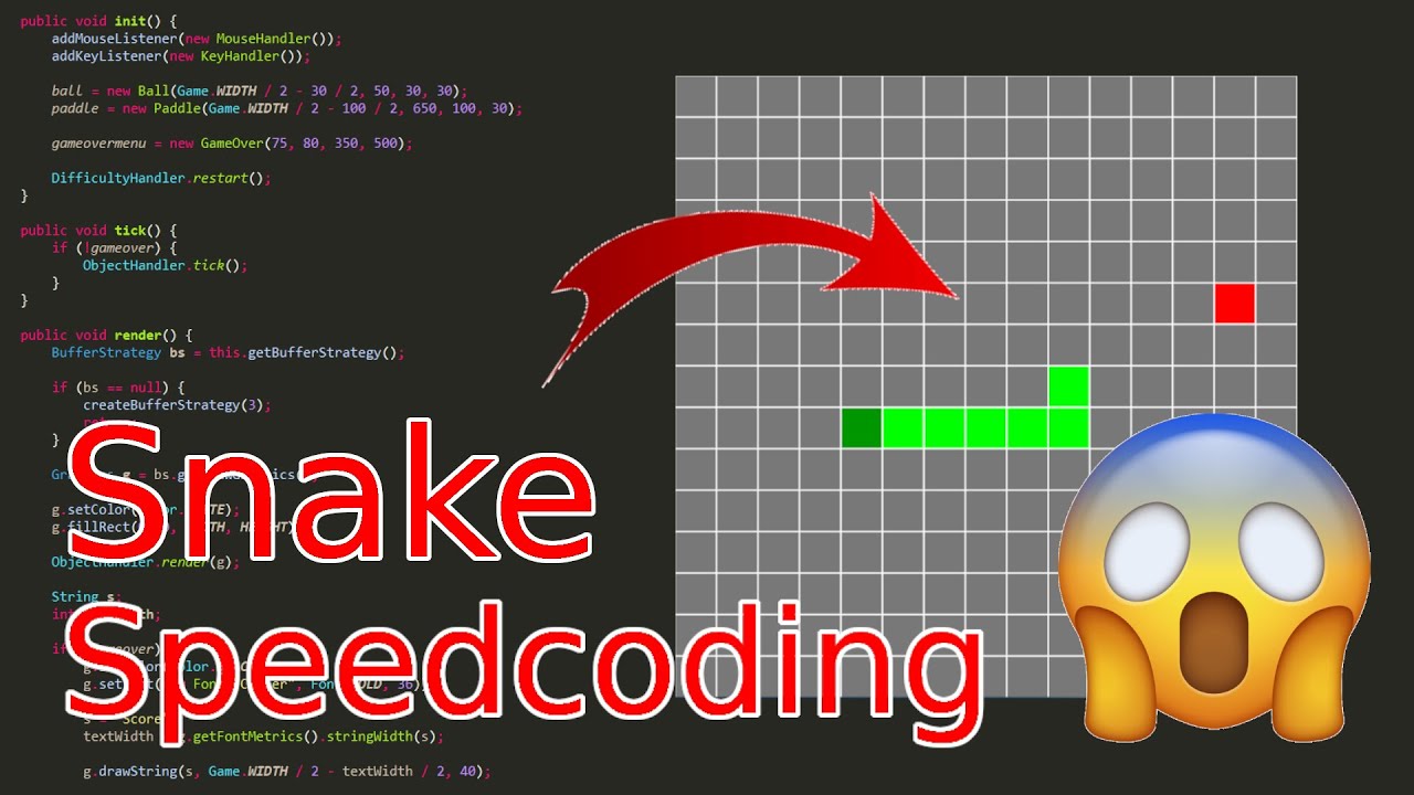 Speed Coding: Snake | Java | [1080p]