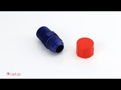 Threaded Aluminum Caps for Threaded Flared Fittings | ASC Series | Caplugs