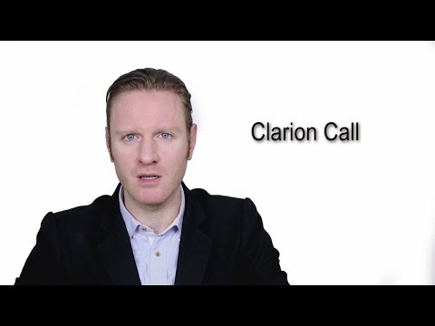 Clarion Call - Meaning | Pronunciation || Word Wor(l)d - Audio Video Dictionary