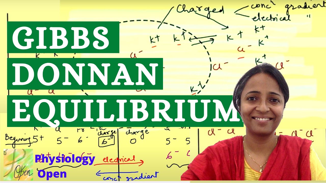 Gibbs Donnan Equilibrium | General Physiology mbbs 1st year lecture