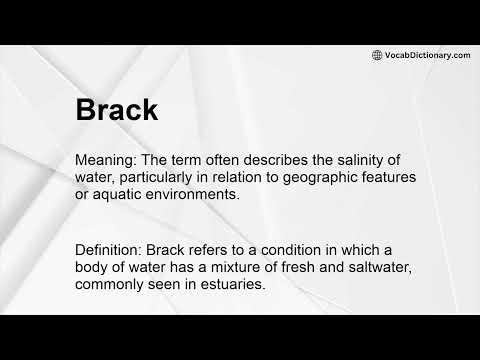 Brack Meaning