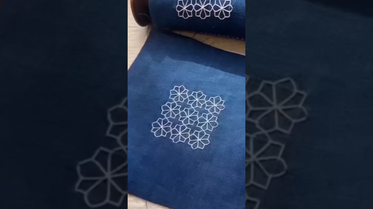 Sashiko Embroidery: Simple Stitch, Stunning Design #SashikoEmbroidery #diy #JapaneseCraft #DIYBordir