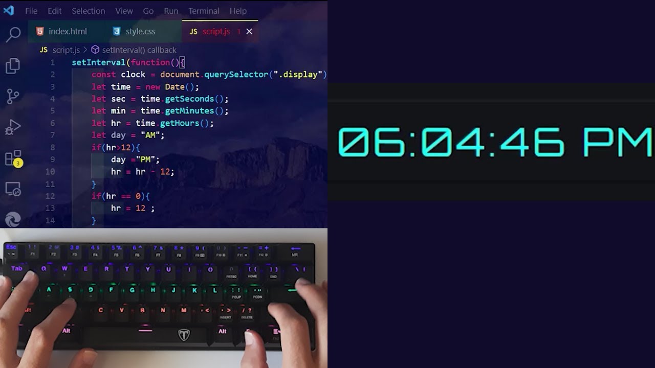Digital Clock - ASMR -  No Talking