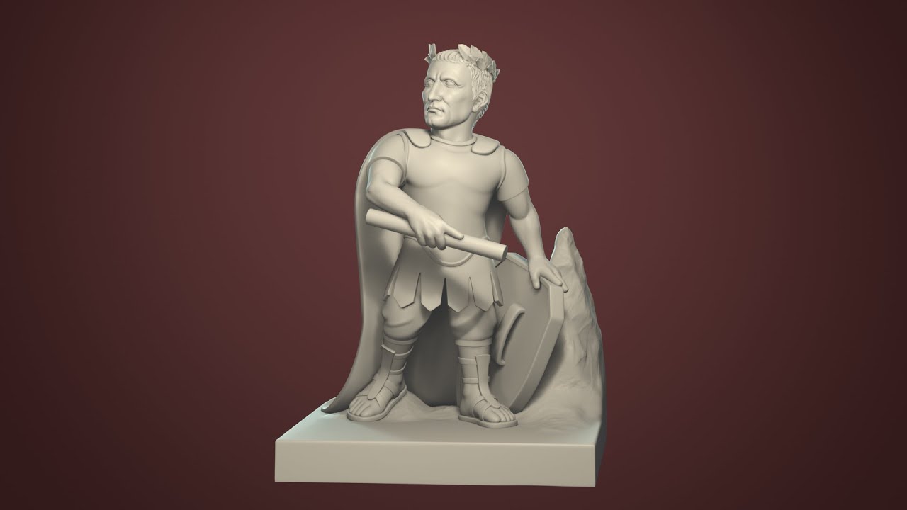Gaius Julius Caesar - Stylized Printable Figurine