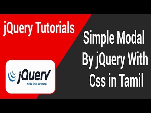 Learn Simple Modal By jQuery With CSS in Tamil - Mind Luster