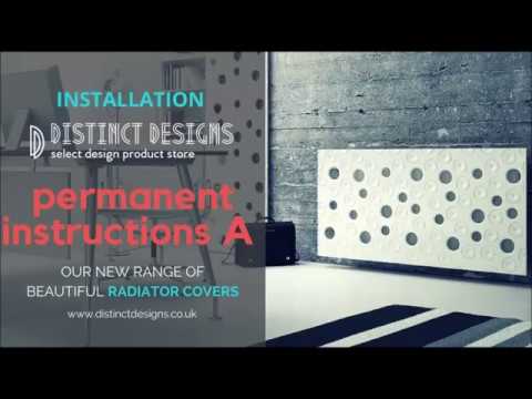 Distinct Designs Stylish Removable Radiator Covers - Permanent Installation A for PANEL radiators