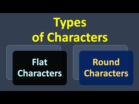 (Lecture-11), Types of characters, Flat Characters and Round Characters #novel