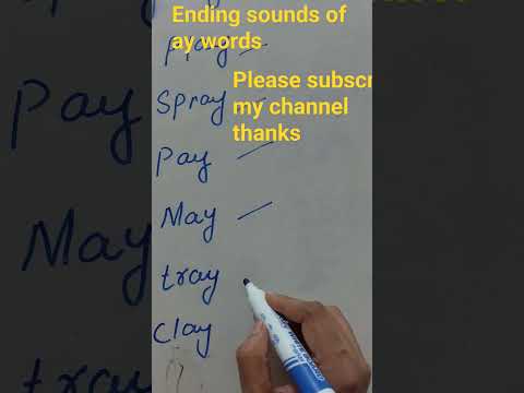 ending sounds of ay words | base Building at Home