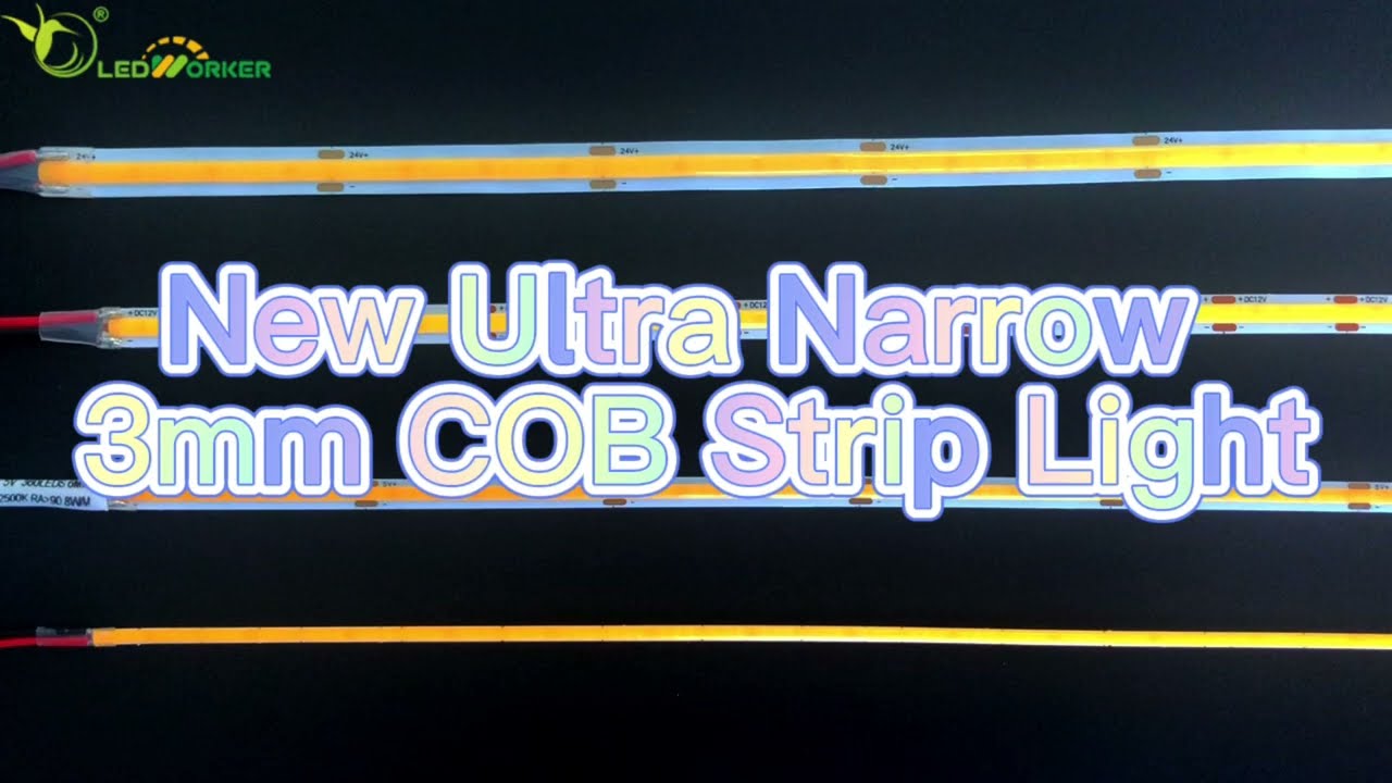 New Ultra Narrow 3mm COB Strip Light