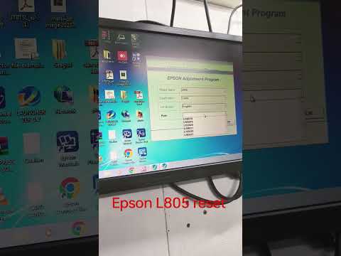 Epson printer L 805 reset Ink pad reset