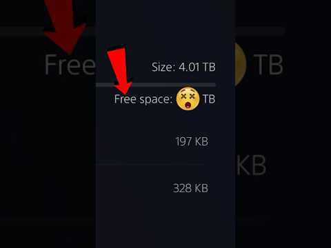 4TB SSD = THIS MUCH Free Space on PS5 🤯 #shorts