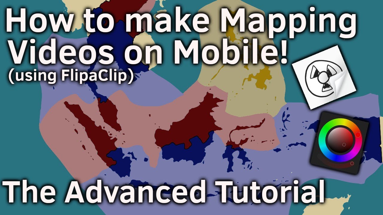 The Advanced Tutorial: How to make mapping videos on mobile using Flipaclip! (NEW)
