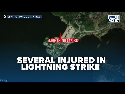 Several injured after lightning strikes South Carolina beach, 12 hospitalized