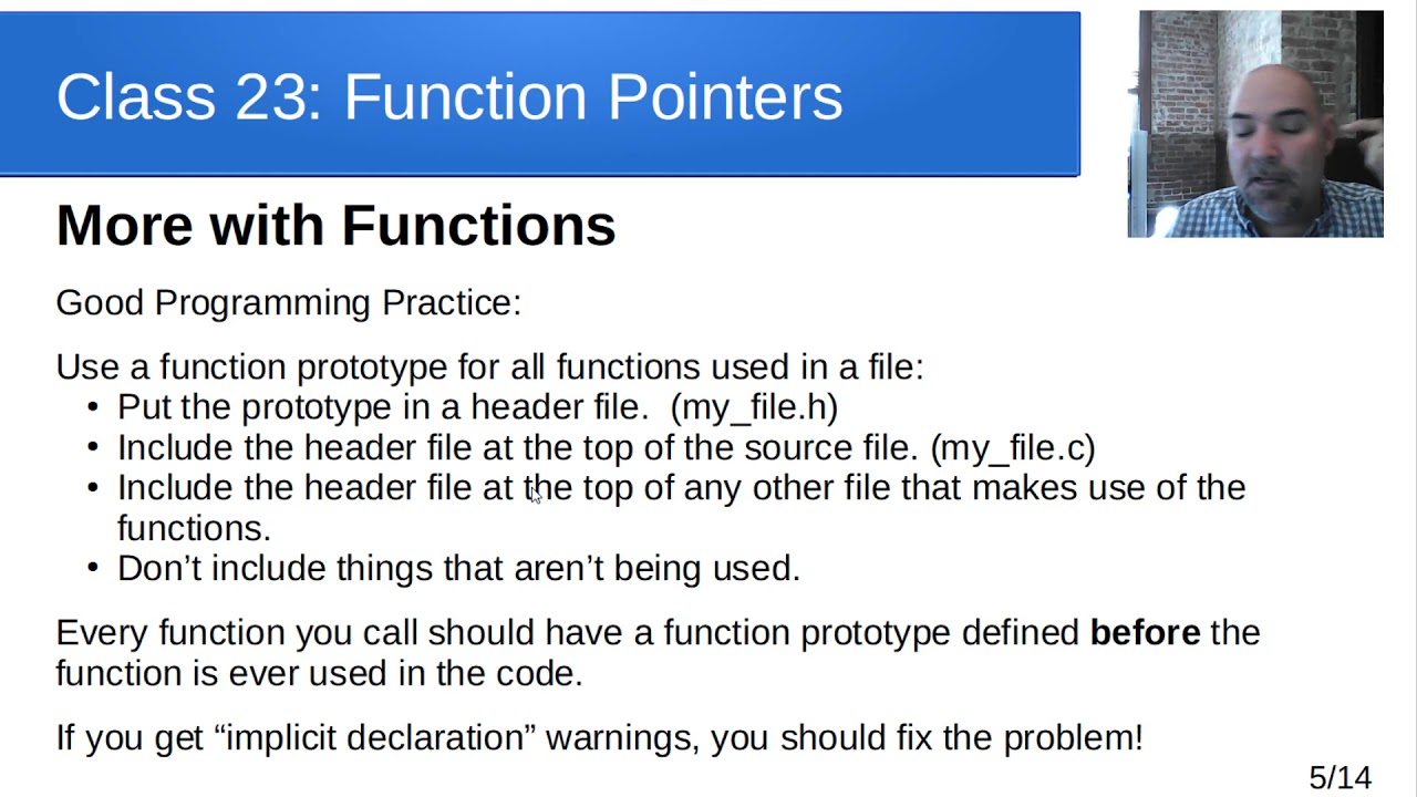 ETEC2110 - Class 23 - Function Pointers