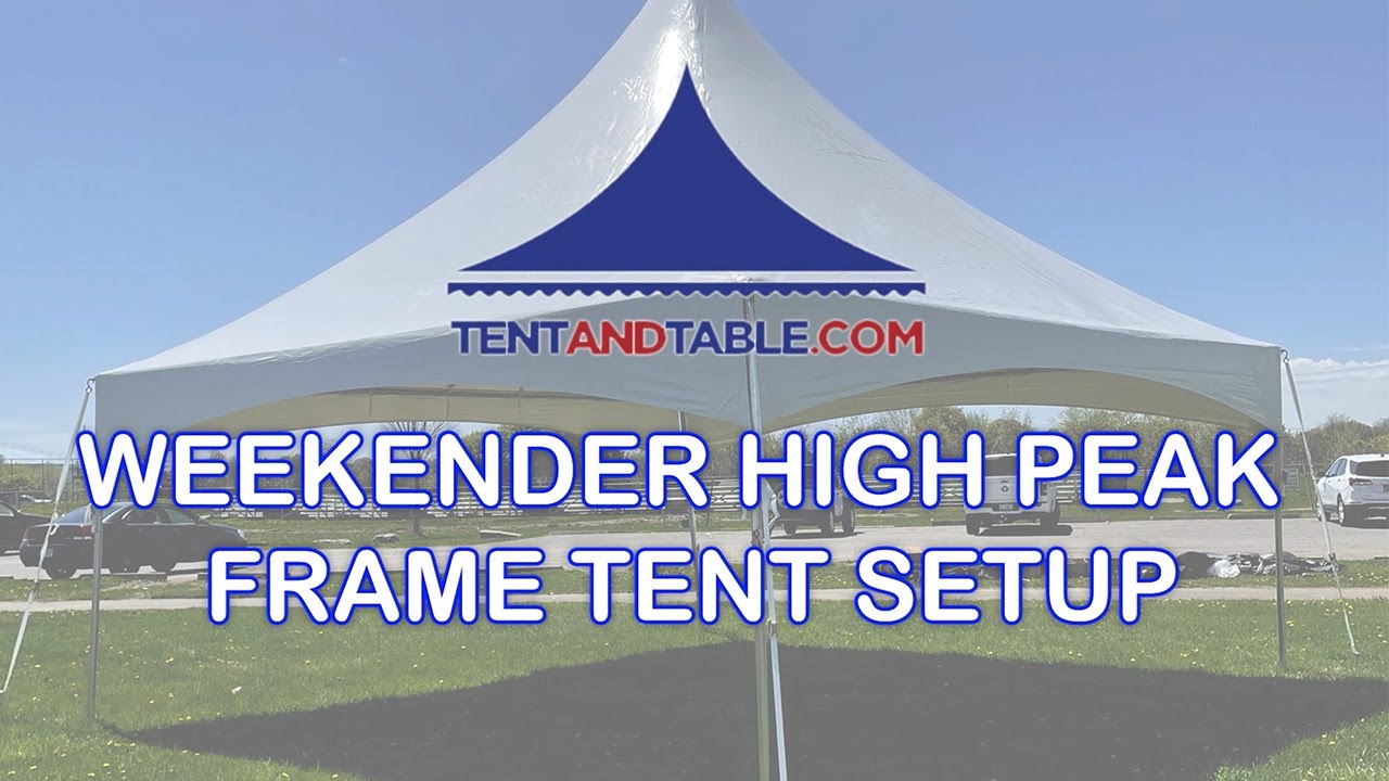 20' x 20' Weekender High Peak Frame Tent | Setup Video