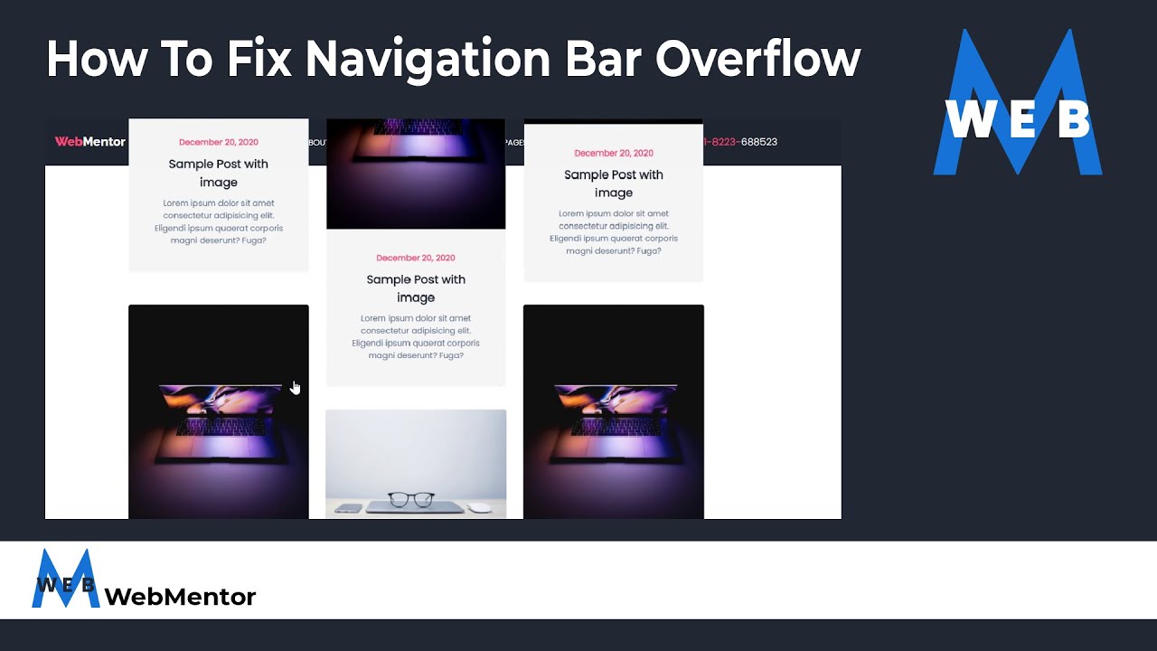 How To Fix Navigation Bar Overflow | Urdu & Hindi