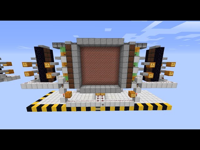 8x8 Sliding Piston Door Minecraft Map