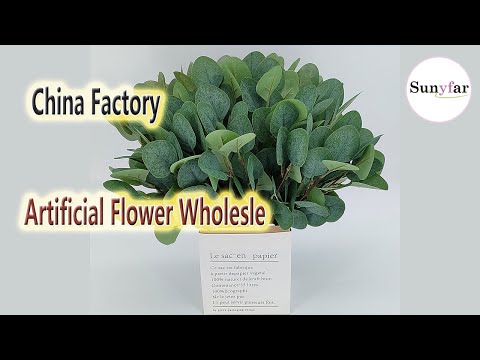 Wholesale artifcial foliage, artificial eucalyptus leaves in bulk, China silk foliage supplier