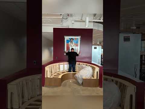 Corporate office interior design install day 1 #corporate #corporatedesign #interiordesign