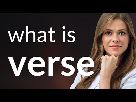 Unraveling the Meaning of "Verse"