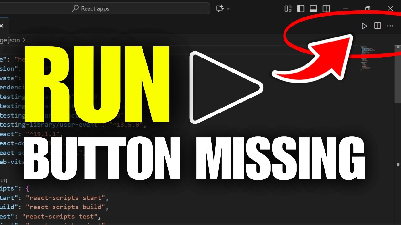 How To Fix Not Showing Run Button In VSCode