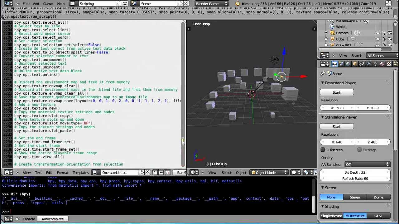 Blender 2.6 Tutorial - Basic Python Programming - Part 7