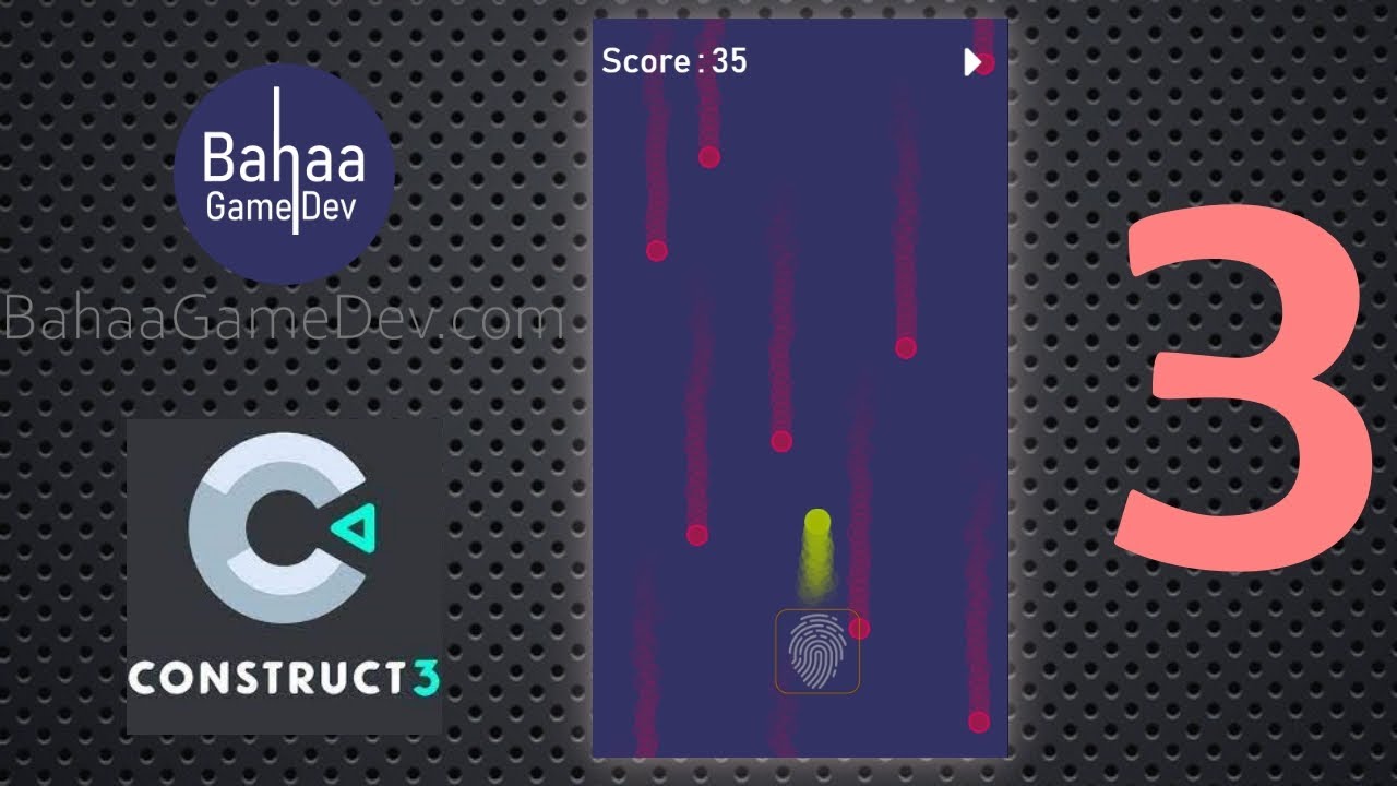 Player and Enemy Destruction - Avoid Falling Balls Construct 3 Tutorial