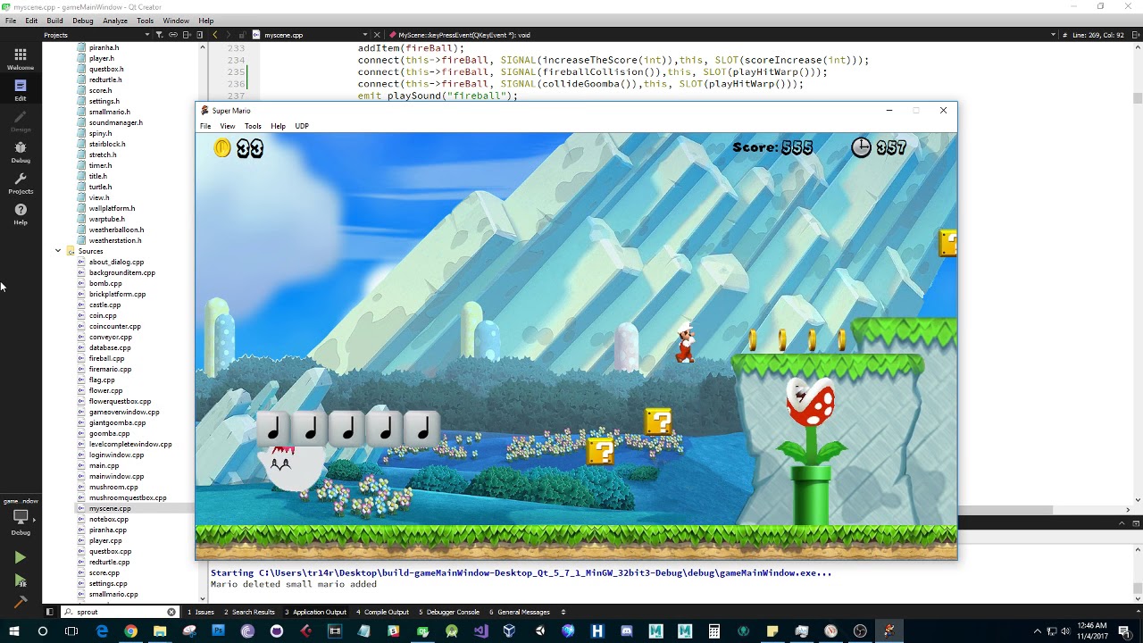 Super Mario Qt Game Programming Updated
