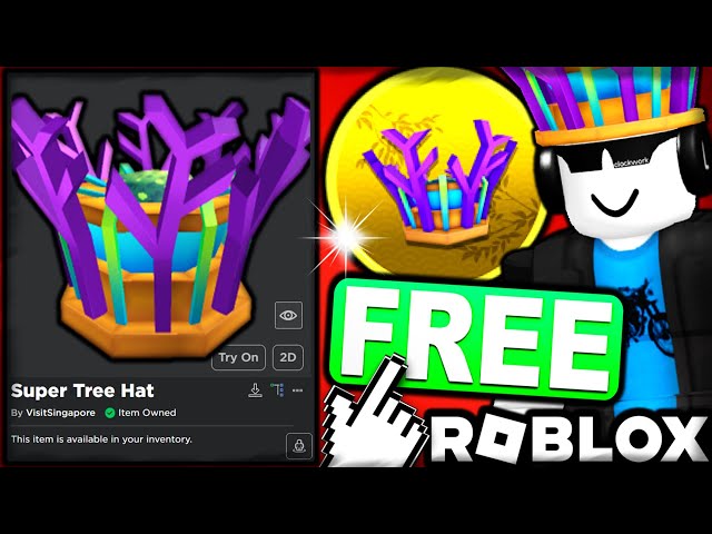 How to get the Super Tree Hat in Roblox Singapore Wanderland?