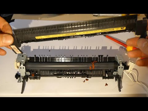 HP Laserjet P1102 Fuser Sleeve, Pressure Roller and Heating Element change