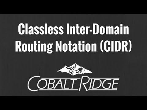 Simple Concepts: CIDR Notation