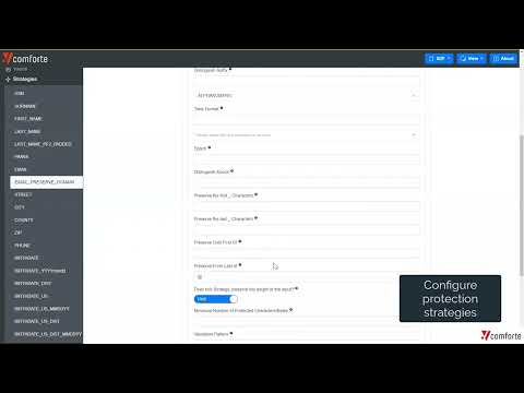 Demo | Part Three: Configuration Editor | comforte AG