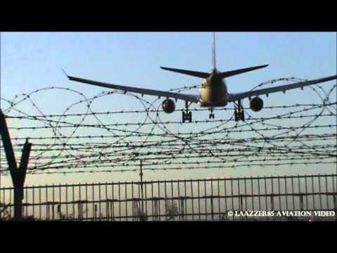 Airbus A330-300 Qatar Airways / Awesome Landing @ Rome Fiumicino Airport (FCO/LIRF) RWY 16R